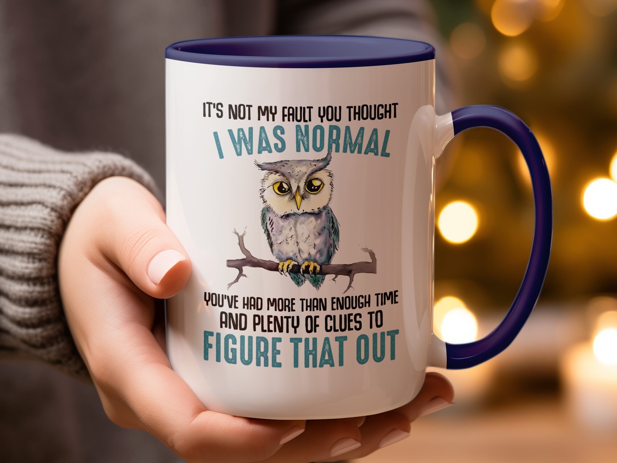 Funny Owl Coffee Mug: Quirky Humor Gift for Friends - Etsy