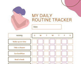 Daily Routine Planner Digital Download Printable Planner Routine ...