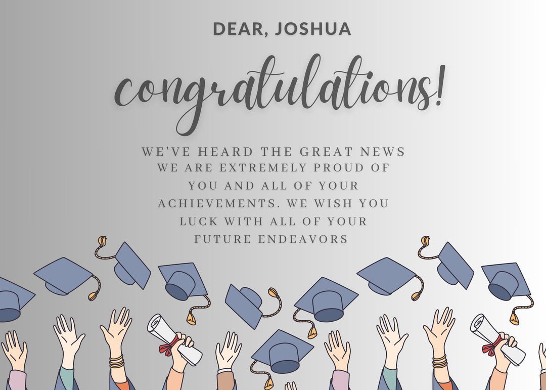 Graduation Card, Congratulations Cards - Etsy