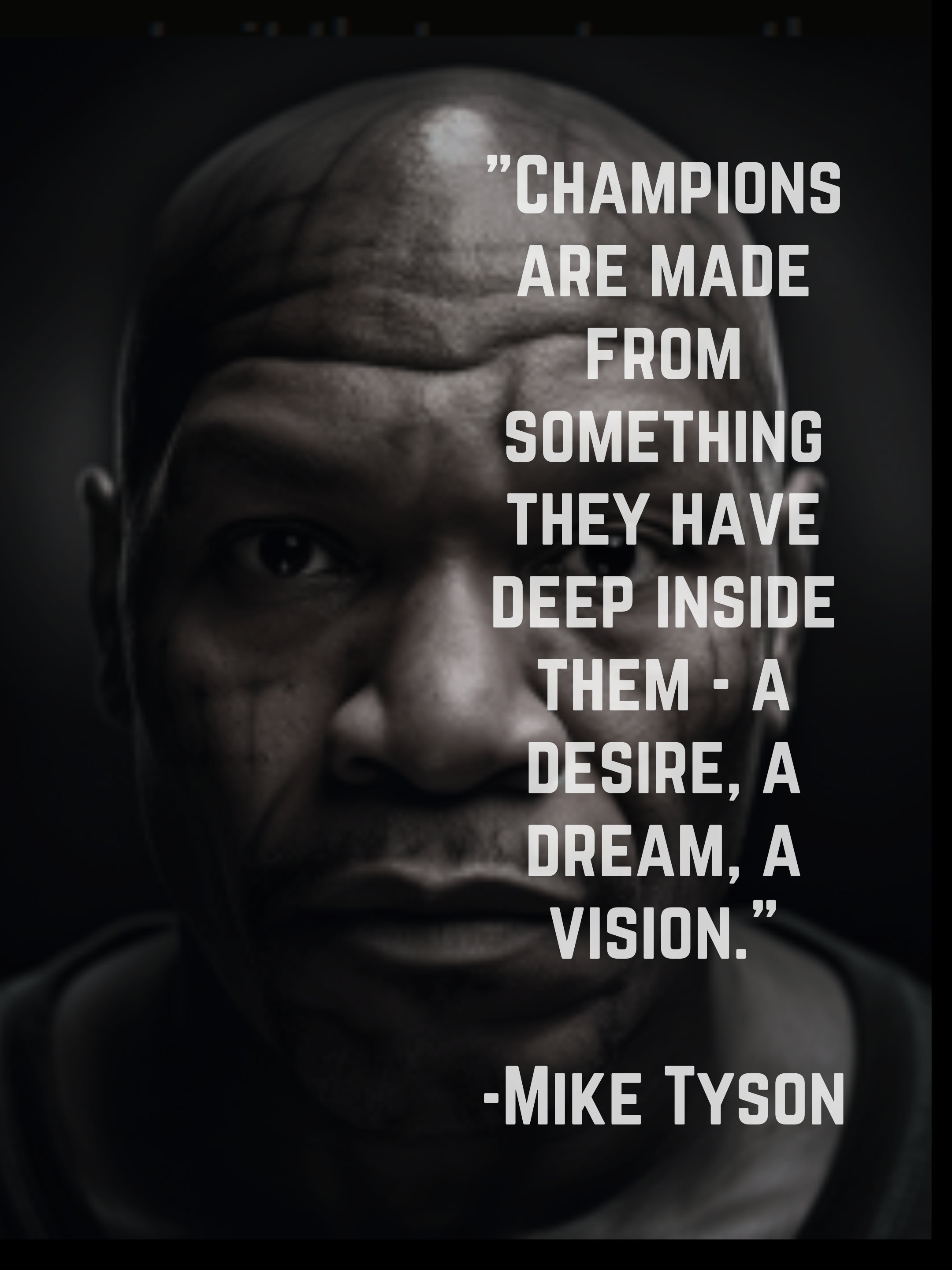 Mike Tyson Motivational Wall Art Poster - Etsy