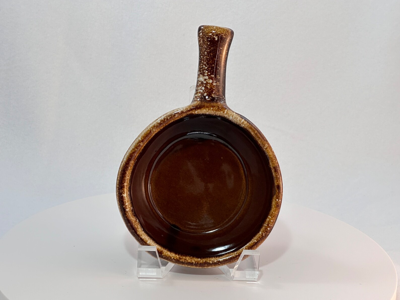 Brown Drip Lug Handle Chili Bowl Monmouth 0901 Maple Leaf Vintage ...