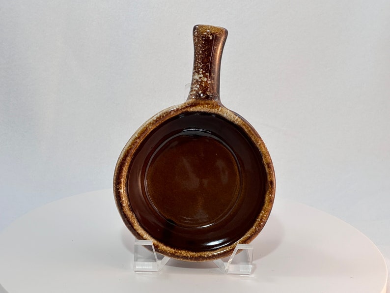 Brown Drip Lug Handle Chili Bowl Monmouth 0901 Maple Leaf Vintage ...