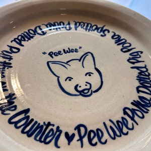 Pee Wee Polka Dotted Pig Large Platter Pineywoods Corner One Year ...