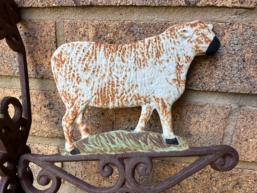 Cast Iron Ranch Dinner Bell Sheep Wall Mount Hand Forged - Etsy