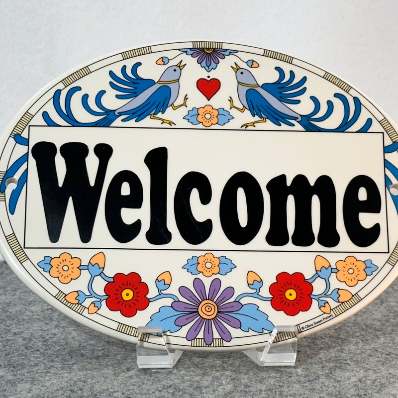 Welcome Plaque - Etsy