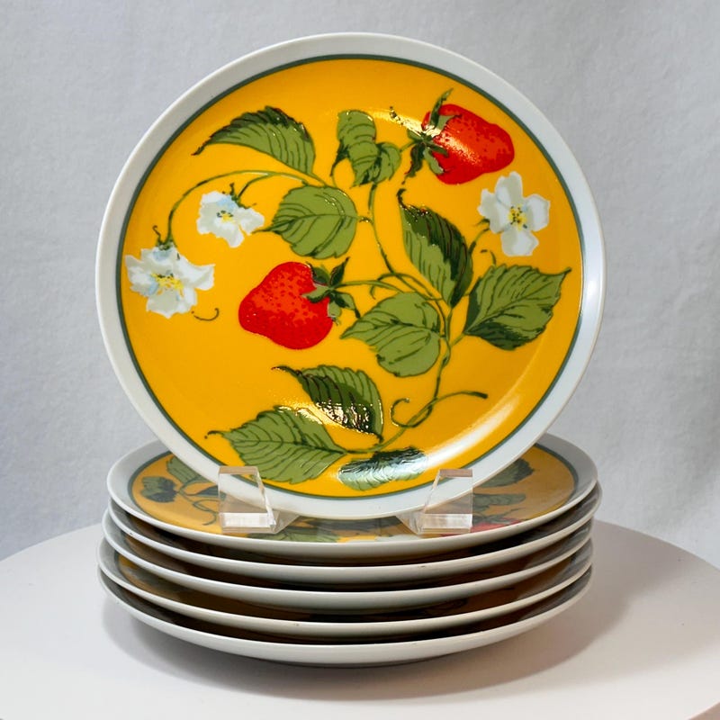 Strawberry Plates - Etsy