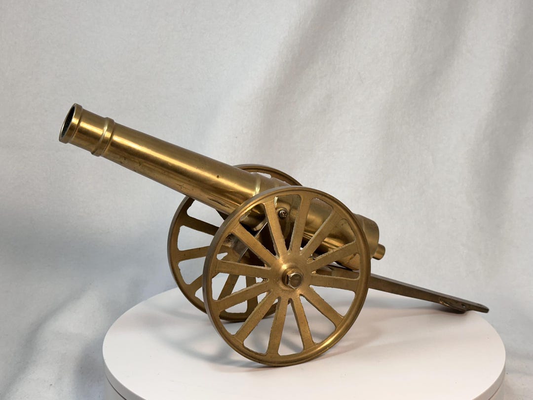 Brass Firecracker Cannon Midcentury Civil War Style Model Miniature ...