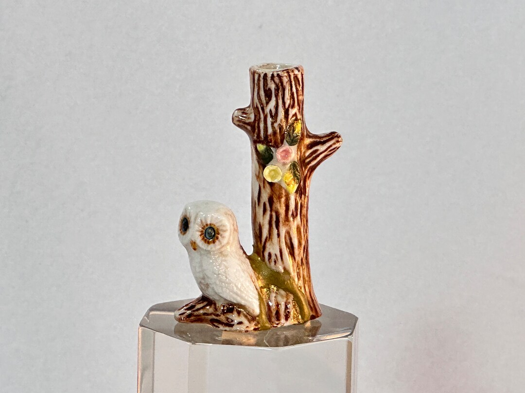 Kintsugi Pee Wee Owl Match Bud Vase Vintage 1940s Japan With ...