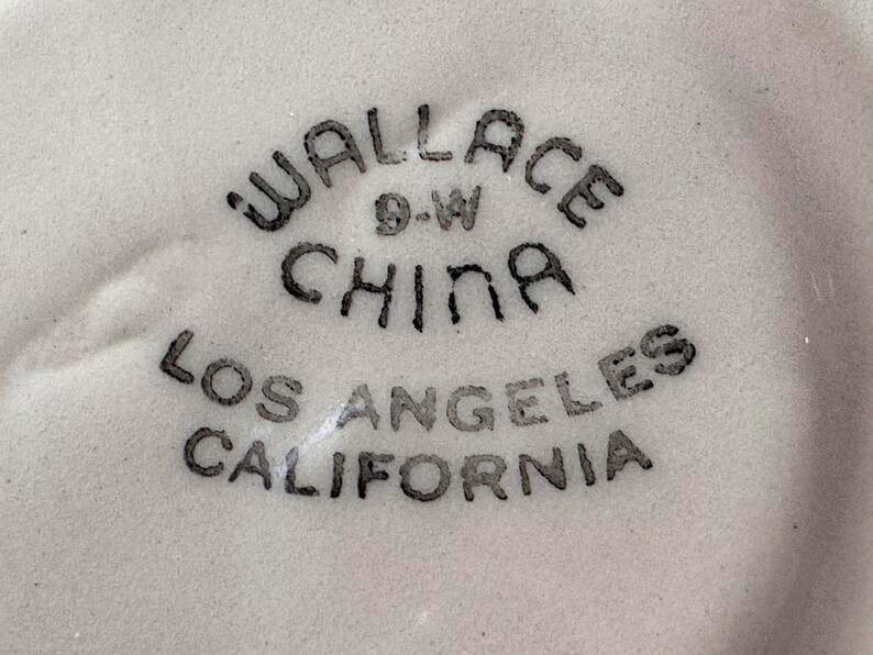 1940s Wallace China Acorns and Leaves 6 Desert Ware Saucer Restaurant ...