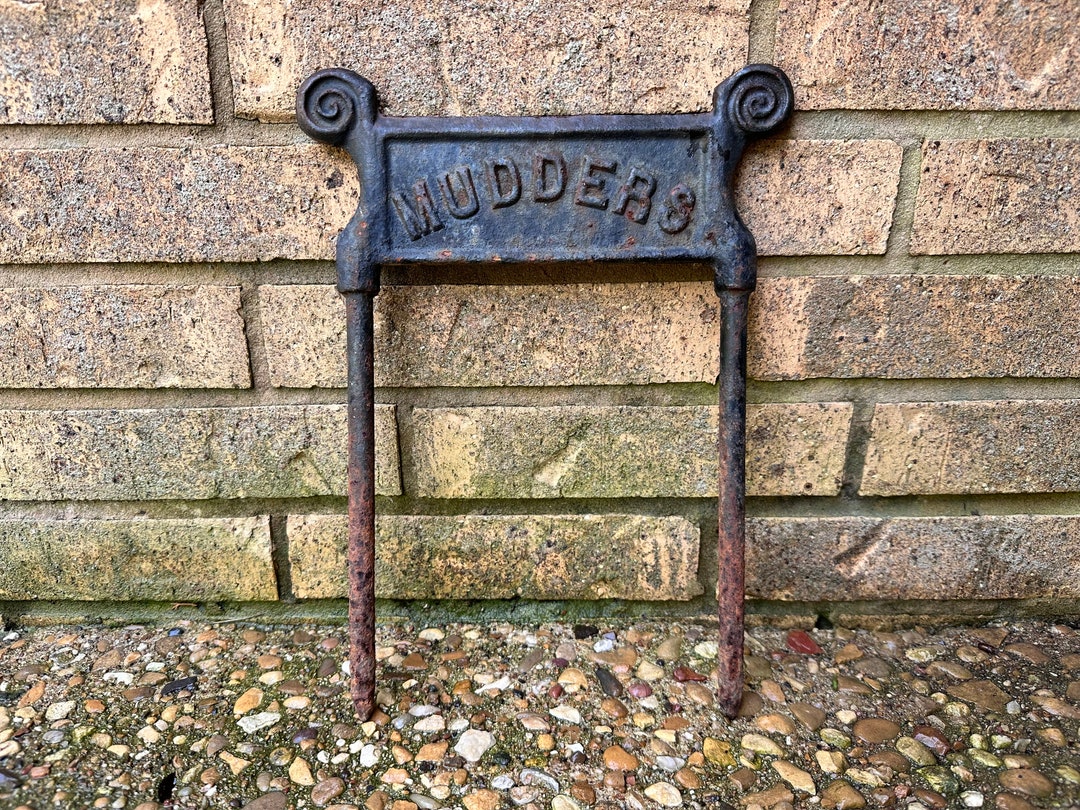 Antique Boot Scraper "mudders" Cast Iron Heavy Rustic Farm Ranch ...