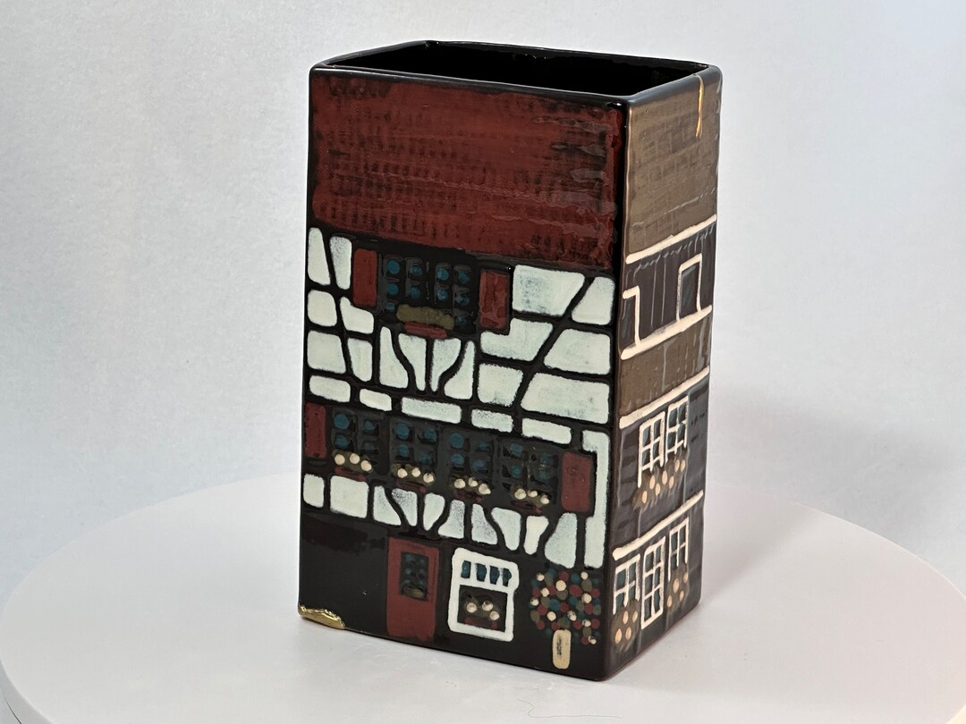 Burkart Gstaad Handarbeit House Vase With Minimal Kintsugi Vintage Art ...