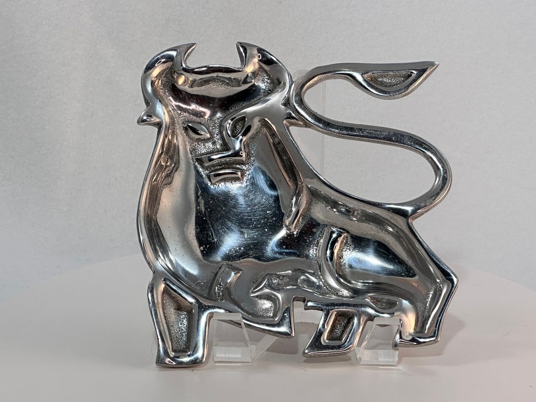 Merrill Lynch Bull Aluminum Trinket Dish Advertising Cast Metal Novelty ...