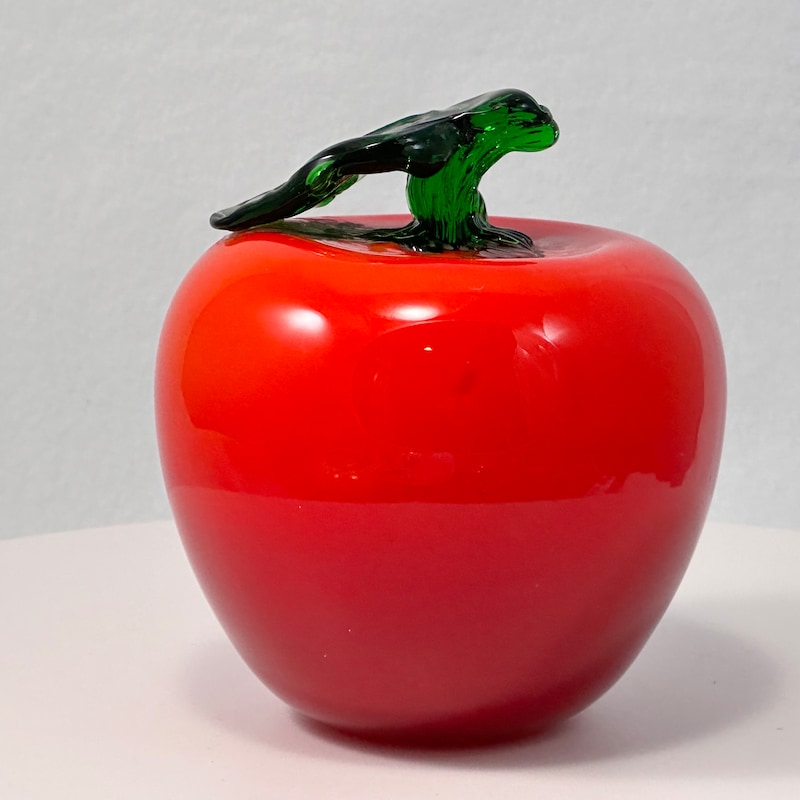 Vintage Glass Apples - Etsy