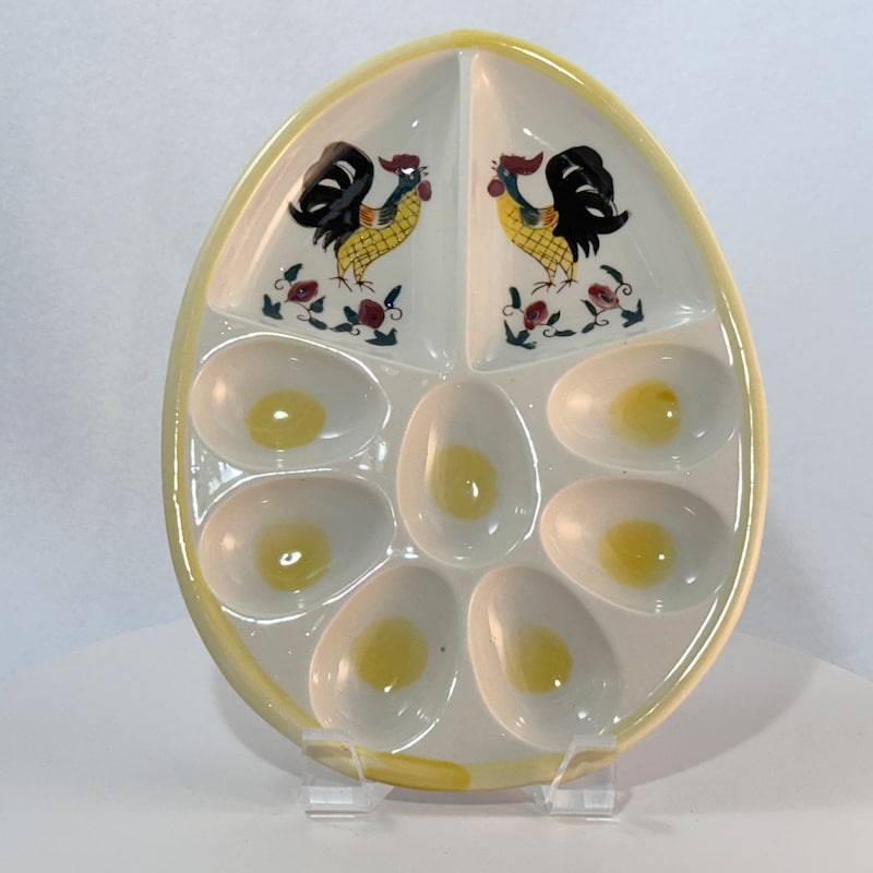 Deviled Egg Plate Vintage - Etsy