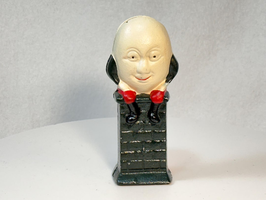 Humpty Dumpty Cast Iron Bank Vintage Novelty Still Bank - Etsy