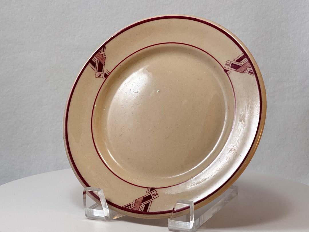 1930s Art Deco Wellsville Moderne Bread Side Plate Restaurantware Diner ...