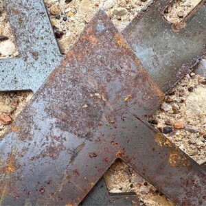 Rusty BAR Sign Letters in Rustic Weathered Steel Vintage Western Font ...