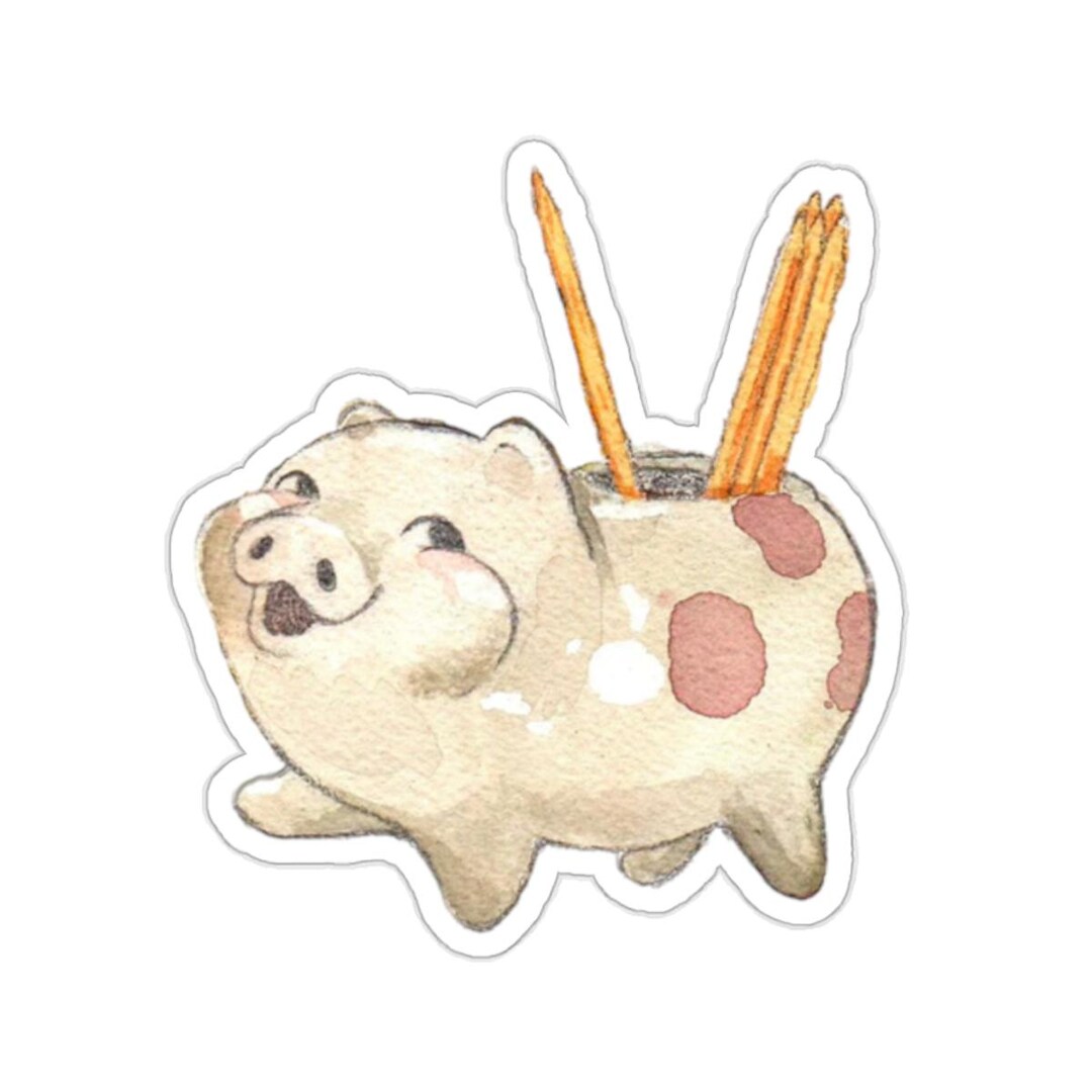 Pee Wee Watercolor Art by Sandintheoval Kiss-cut Sticker - Etsy