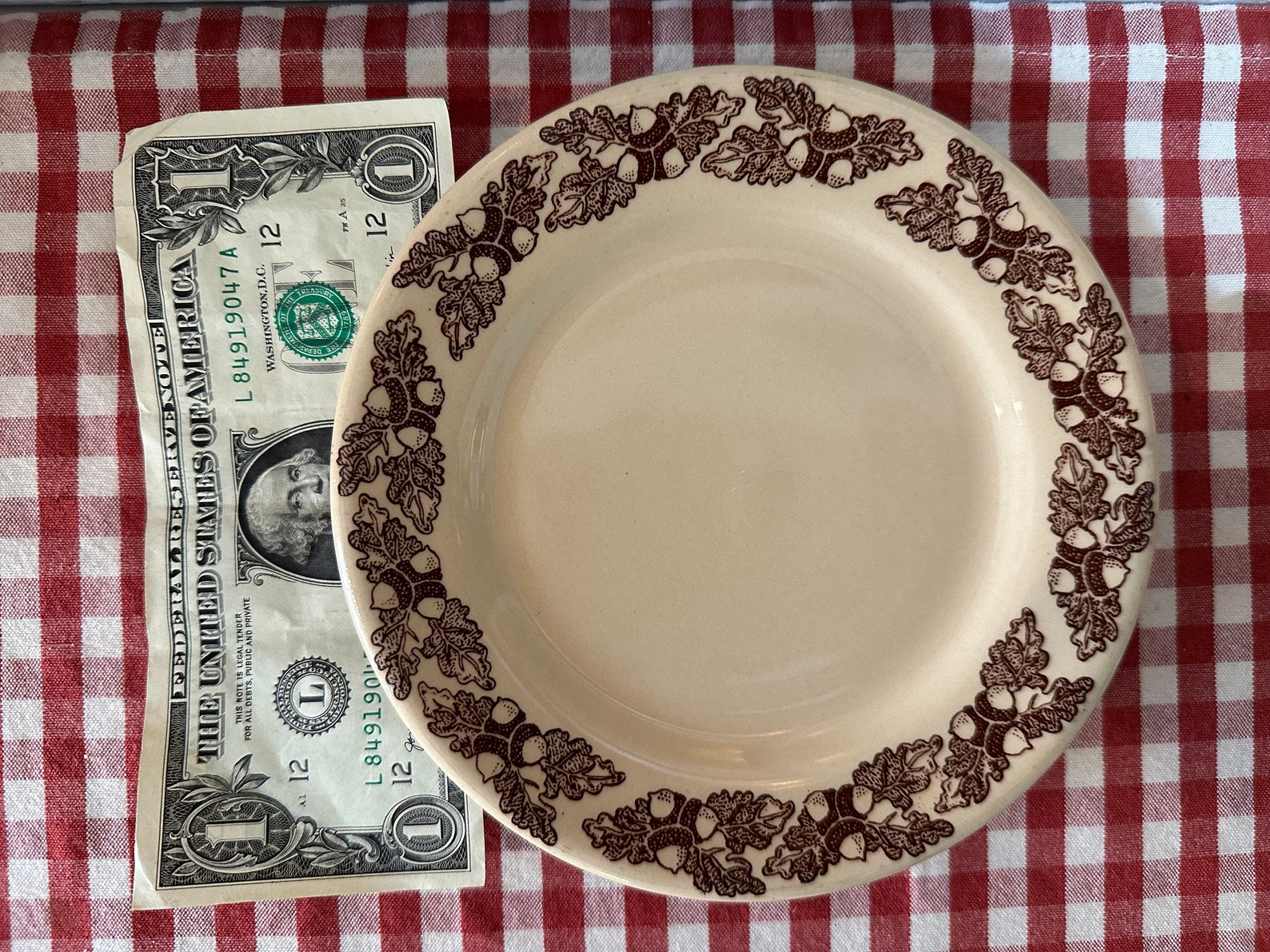 1940s Wallace China Acorns and Leaves 6 Desert Ware Side Plate ...