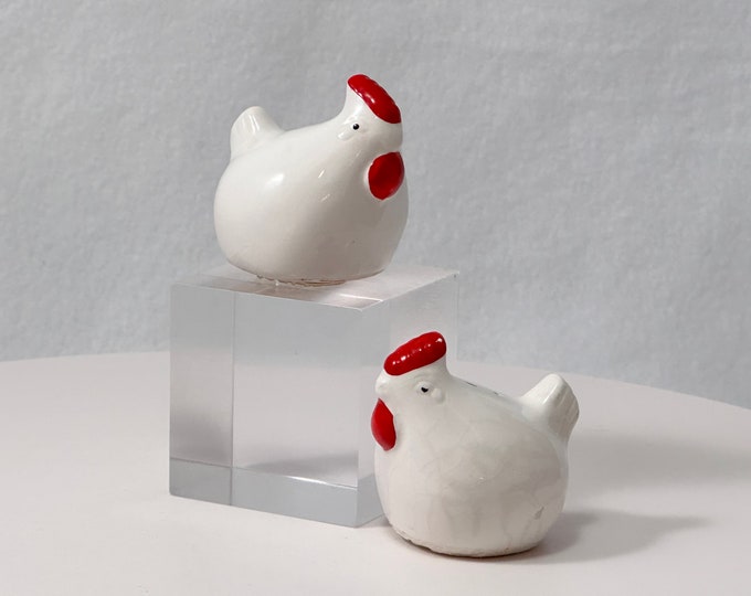 Pee Wee Chicken Shakers Salt and Pepper 1980s Vintage Novelty Kitchen ...