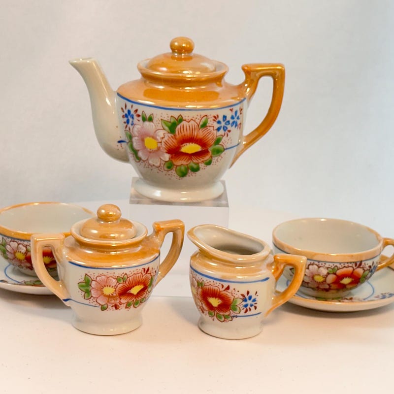 Miniature Tea Set - Etsy