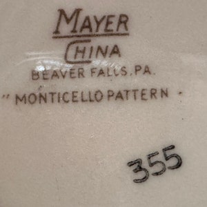 Mayer China Monticello Restaurant Cup and Saucer Set Dogwood Vintage ...