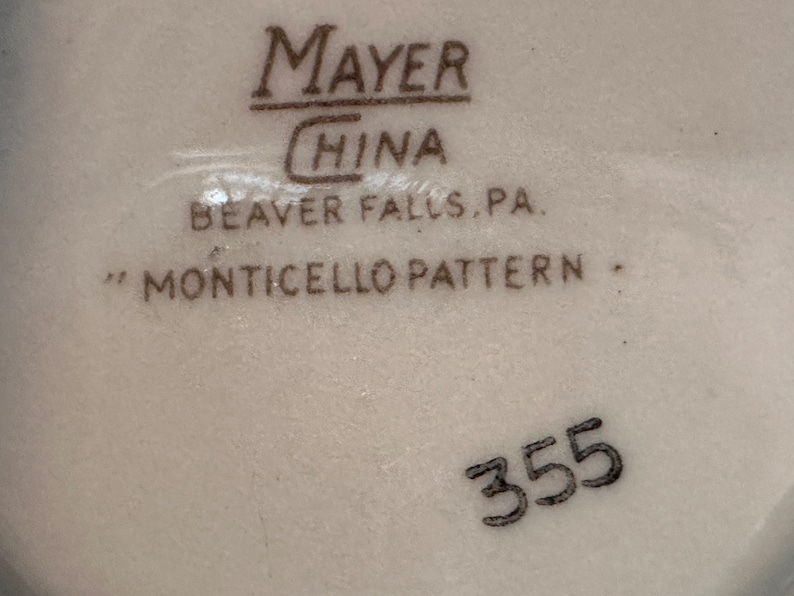 Mayer China Monticello Restaurant Cup and Saucer Set Dogwood Vintage ...