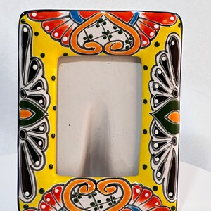 Talavera Picture Frame Hand Painted Ceramic Functional Art Mexican ...