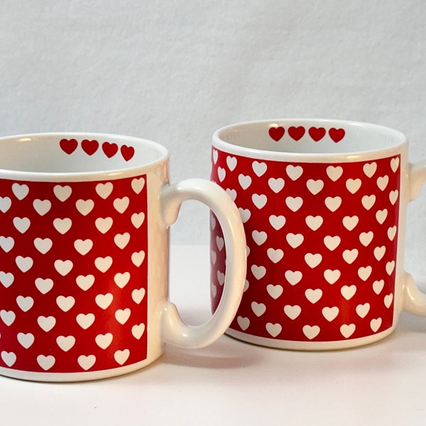 Red Heart Mug - Etsy