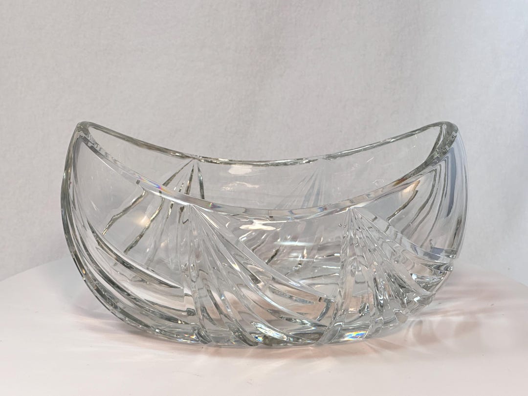 Crystal Canoe Sparkling Boat Bowl Candy Dish - Etsy