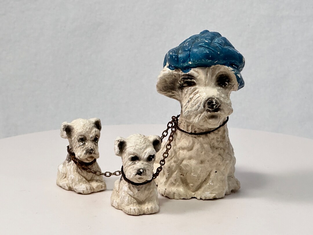 Chalkware Dogs Carnival Prize White West Highland Terrier With Tam O ...