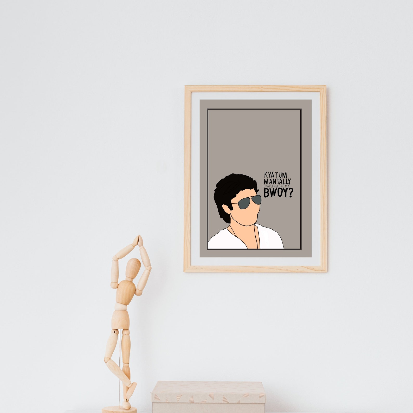 Bollywood Illustration Art ZNMD Kya Tum Mantally Challenged Ho Digital ...