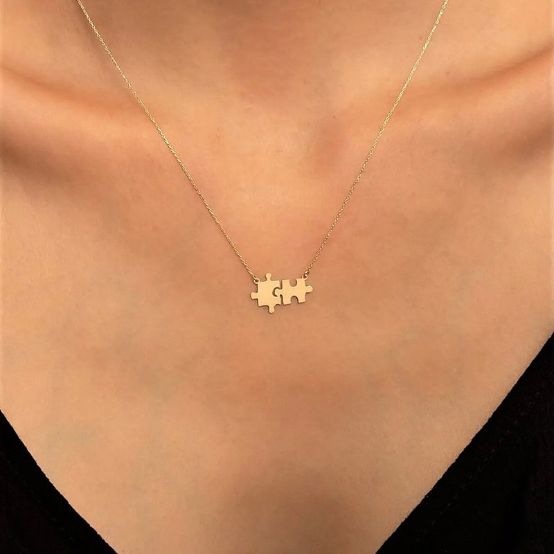 Puzzle Necklace - Etsy
