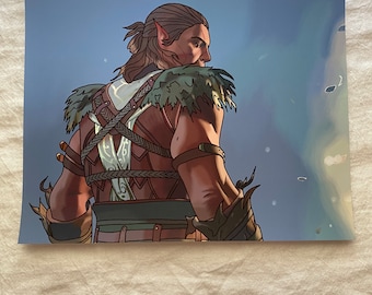 Baldur's Gate 3 Halsin Portrait Handmade Drawing Wall Art Decor - Etsy UK