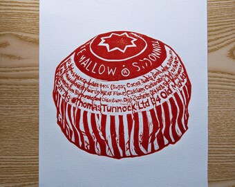 A4 Tunnocks Teacake Screen Print Time for Teacakes - Etsy UK