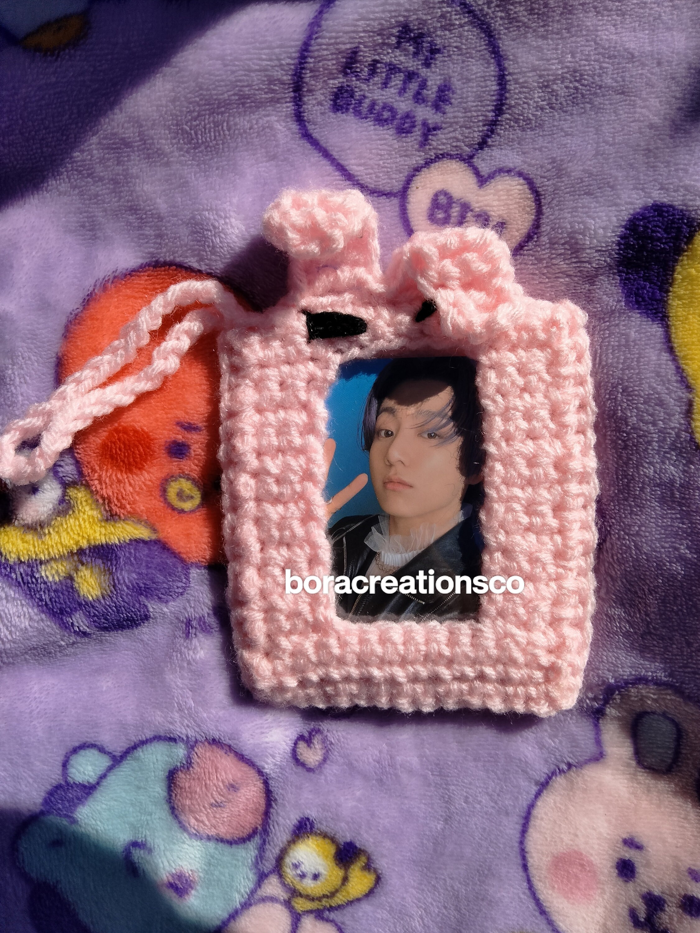 Cooky BT21 Crochet Photocard Holder - Etsy