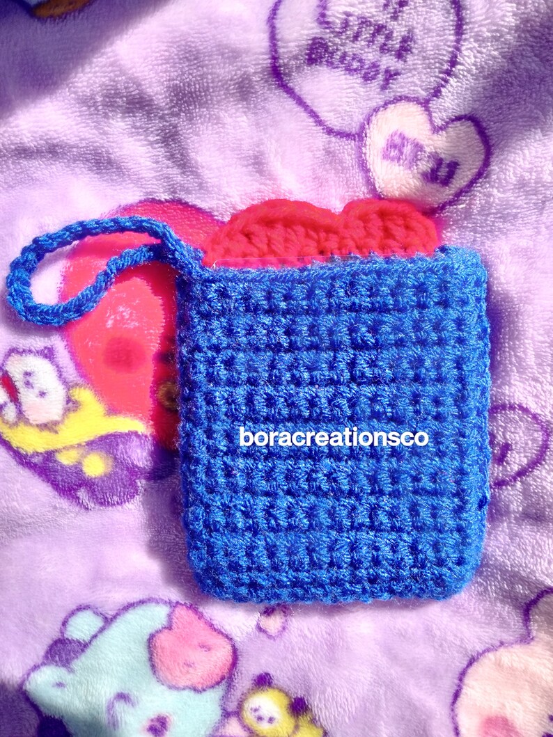 Tata BT21 Crochet Photocard Holder - Etsy