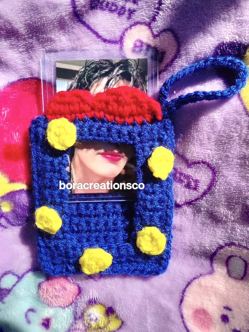 Tata BT21 Crochet Photocard Holder - Etsy