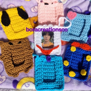Full Set BT21 Crochet Photocard Holder - Etsy