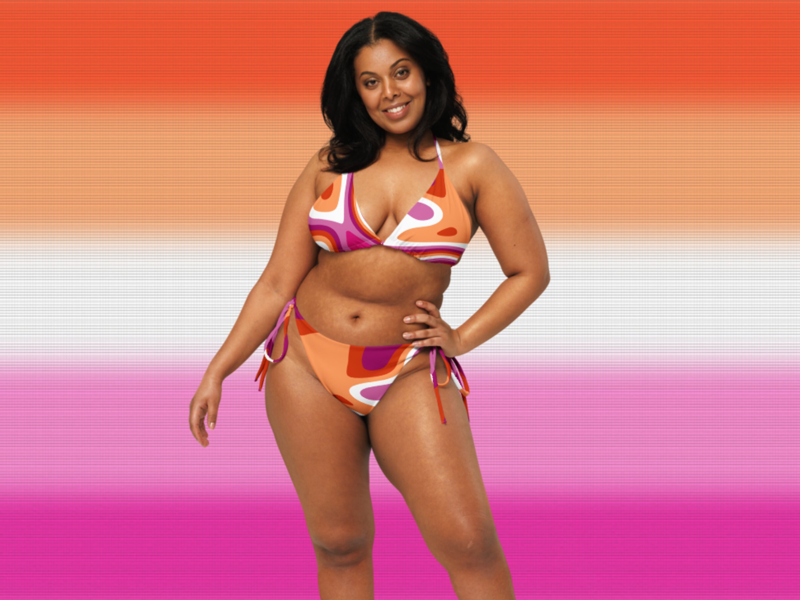 Lesbian String Bikini Lesbian Flag Bikini Pride Bikini Set Pride Parade 5627