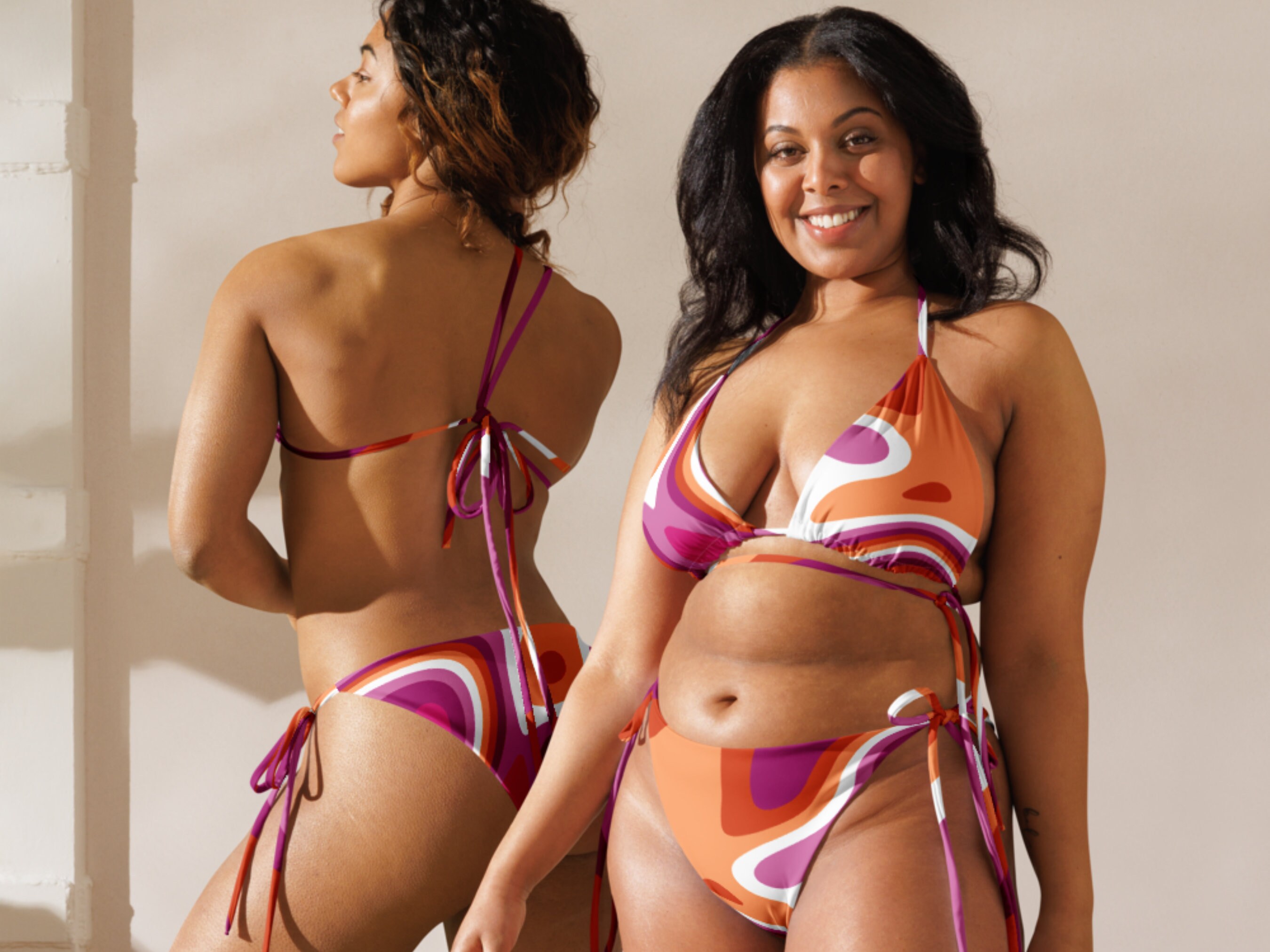 Lesbian String Bikini Lesbian Flag Bikini Pride Bikini Set Pride Parade 2831