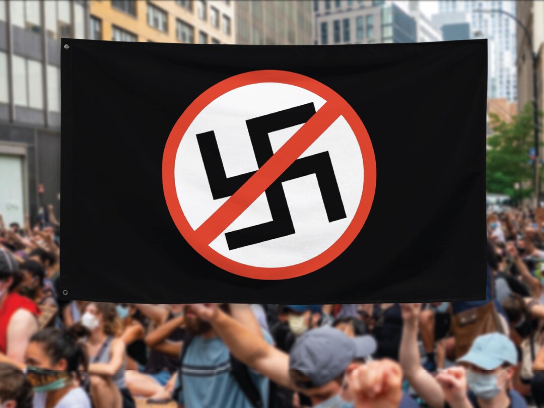 Anti-fascist Flag Banner | No Fascism Flag Banner | Protest Flag Banner ...