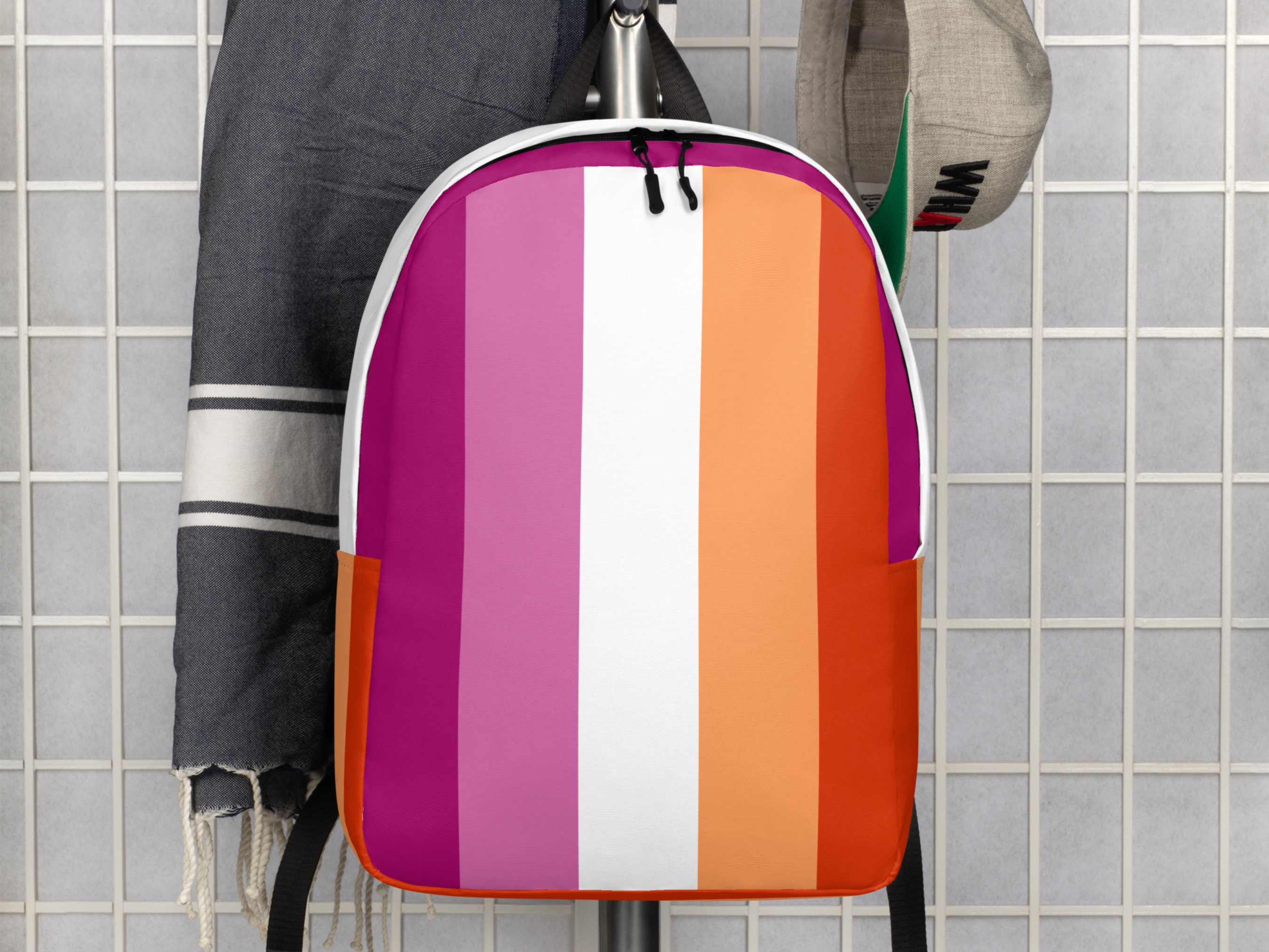 Lesbian Pride Minimalist Backpack - Carry With Pride | Lesbian Flag Bag ...