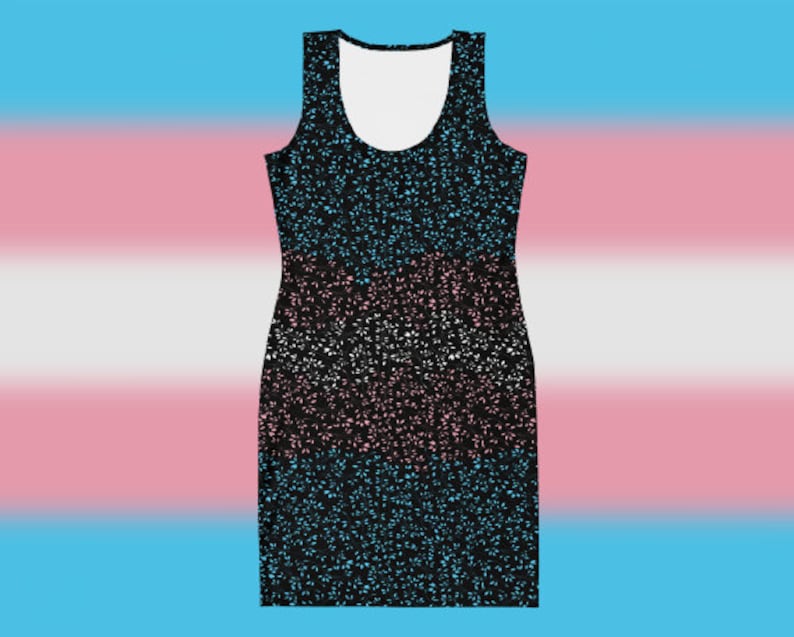 Aeterna Pride Vine of Unity Trans Pride Body Contour Dress | Trans ...