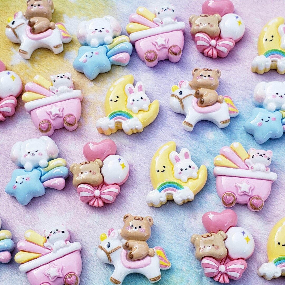 5pc Assorted Kawaii Cute Bedtime Baby Animals Bear Cat Dog Rabbit ...