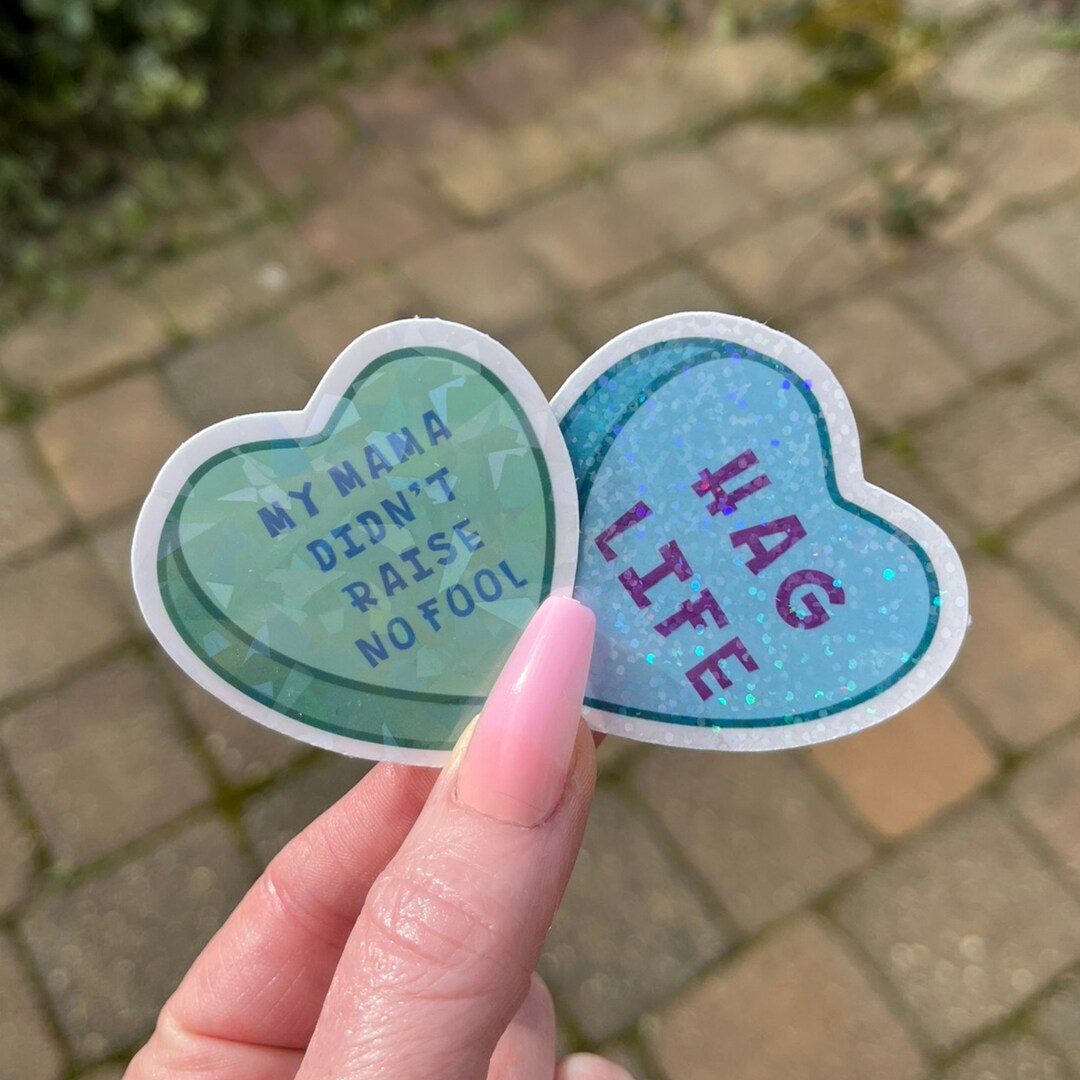 Holographic Anti-valentine's Day Stickers Variety Pack, Funny Heart ...
