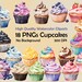 Sweet Treats Watercolor Clipart Bundle Tasty Desserts PNG Ice Cream ...