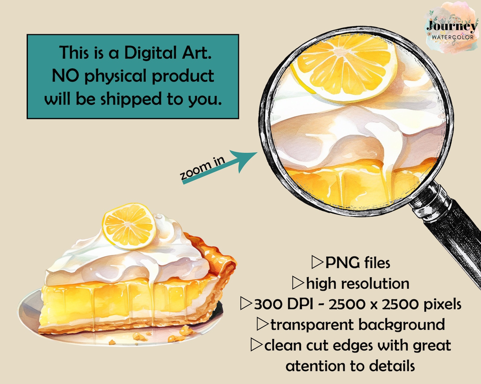 Watercolor Pies Clipart Dessert PNG Pumpkin Lemon Blueberry Strawberry ...