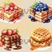 Sweet Treats Watercolor Clipart Bundle Tasty Desserts PNG Ice Cream ...