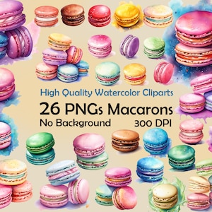 Sweet Treats Watercolor Clipart Bundle Tasty Desserts PNG Ice Cream ...